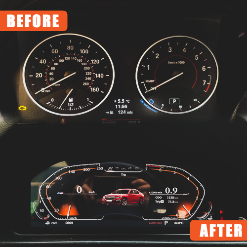 bmw speedometer upgrade
