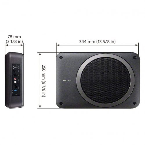 Sony XS-AW8 Active underseat subwoofer enclosure with built in amplifier