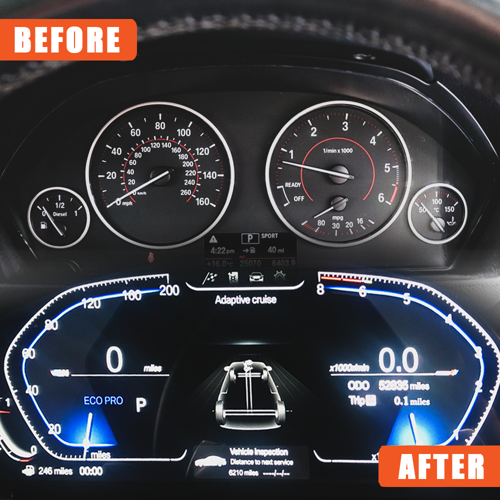 BMW 4 Series F32/F33/F36/F82/F83 Digital Speed Cluster Upgrade